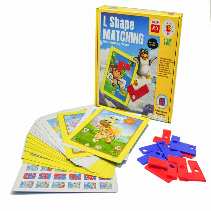 Board Game Math Skills Play N Learn L Shape Matching Fun Learning Game ...